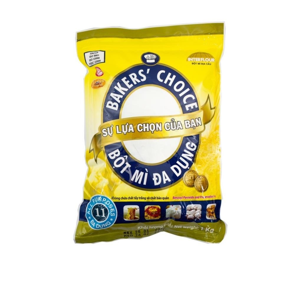 Bột mì Baker’s choice 11, Bột mì đa dụng (1kg) - nguyenlieudolambanh ...