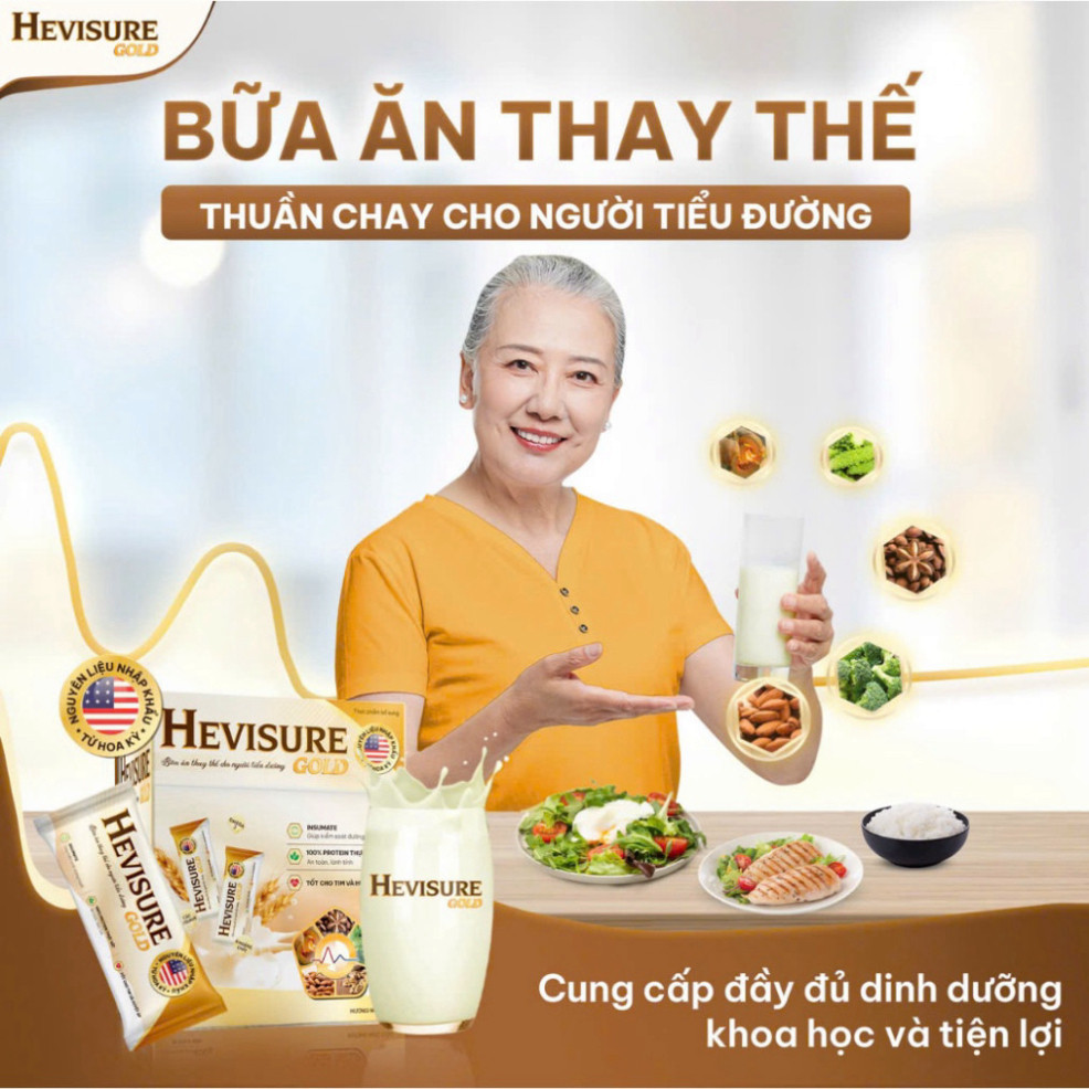 Bữa Ăn Thay Thế Hevisure 600G Có Thành Phần Từ Đạm Thực Vật Cùng Hoạt ...