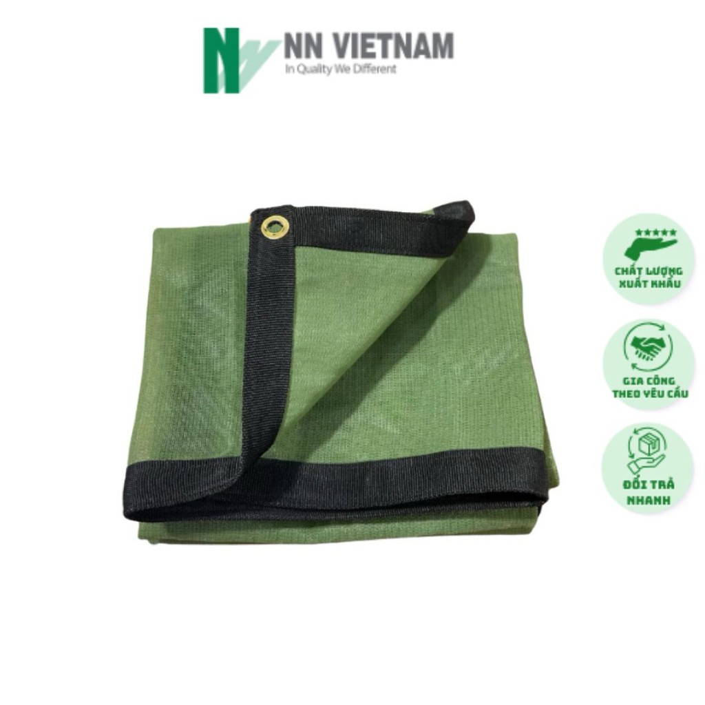 Lưới dệt kim màu xanh rêu HDPE Xuất Khẩu Gia Công Theo Yêu Cầu dùng che chắn côn trùng, được may ...