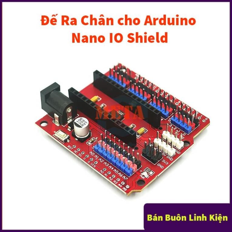 Đế Ra Chân cho Arduino Nano IO Shield V3.0 Màu Đỏ - Board mở rộng ...