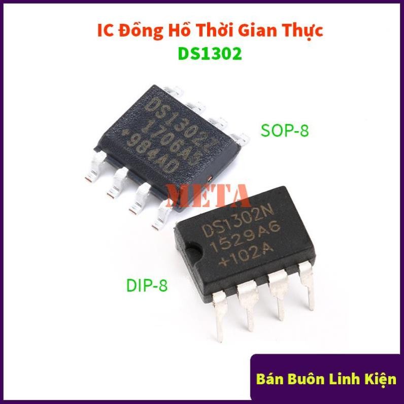 IC Đồng Hồ Thời Gian Thực DS1302 DIP-8 Chân Cắm / SOP-8 Chân Dán - Đếm Thời Gian | Shopee Việt Nam