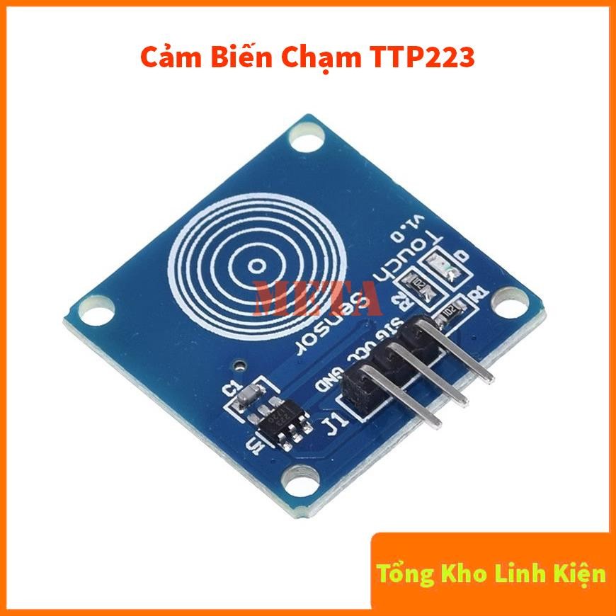 Module Cảm Biến Chạm TTP223 1 Phím - Module công tắc cảm ứng chạm điện dung TTP223 3-5V | Shopee ...