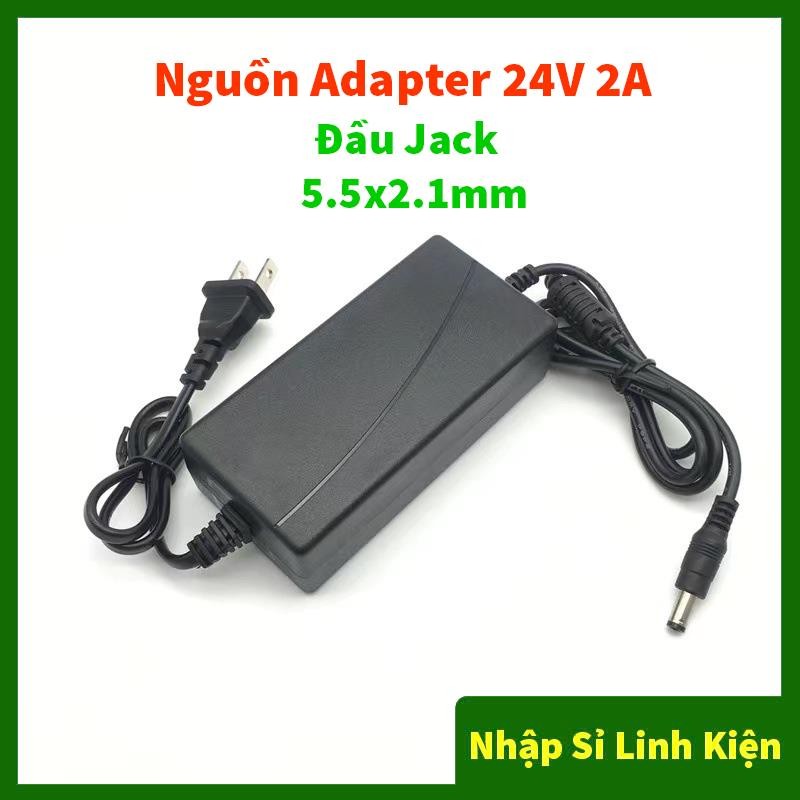 Nguồn Adapter 24V 2A Đầu Jack 5.5*2.1mm - Bộ chuyển đổi nguồn 24V 2A ...