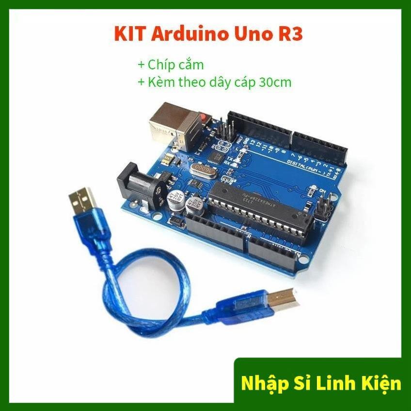 KIT Arduino Uno R3 Atmega 328P Chíp Cắm Có Kèm Dây Cáp | Shopee Việt Nam