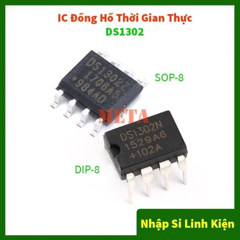 IC Đồng Hồ Thời Gian Thực DS1302 DIP-8 Chân Cắm / SOP-8 Chân Dán - Đếm Thời Gian | Shopee Việt Nam