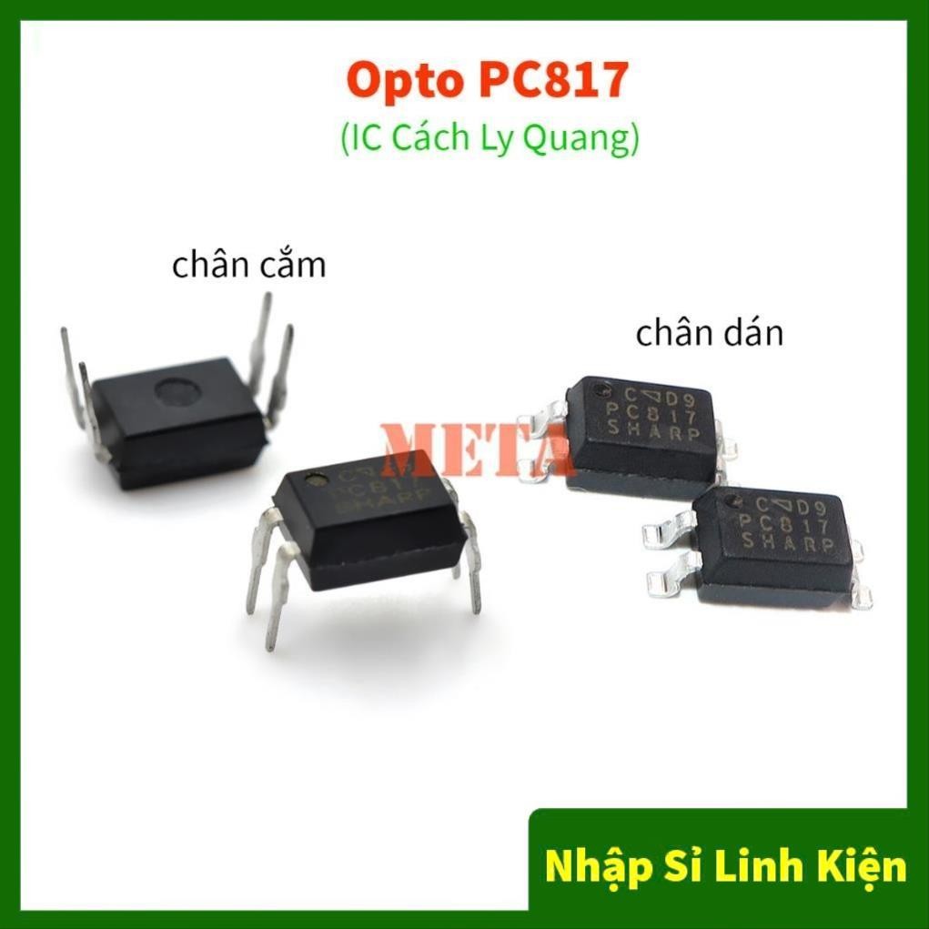 Opto PC817 Dip4 - IC Cách Ly Quang Chân Cắm/Chân Dán | Shopee Việt Nam