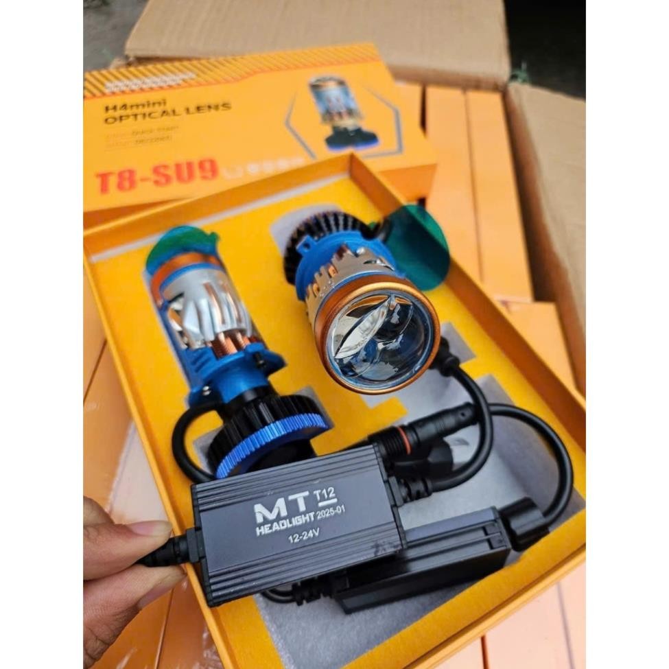 [Mới 2025] Pha led bi cầu T12- MT Headlight- Công suất 90W với 3 nhiệt màu và Trợ pha Laser chân ...