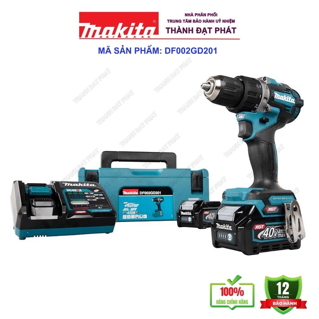 MÁY KHOAN VÀ VẶN VÍT DÙNG PIN(BL)(40V MAX) MAKITA DF002GD201 CHÍNH HÃNG | Shopee Việt Nam