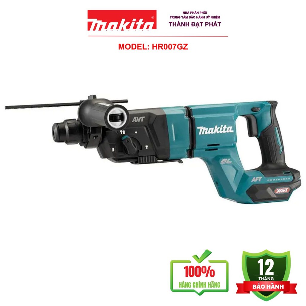 MÁY KHOAN BÊ TÔNG 3 CHỨC NĂNG DÙNG PIN(CHUÔI GÀI SDS-PLUS/28MM/BL)(40VMAX) MAKITA HR007GZ CHÍNH ...