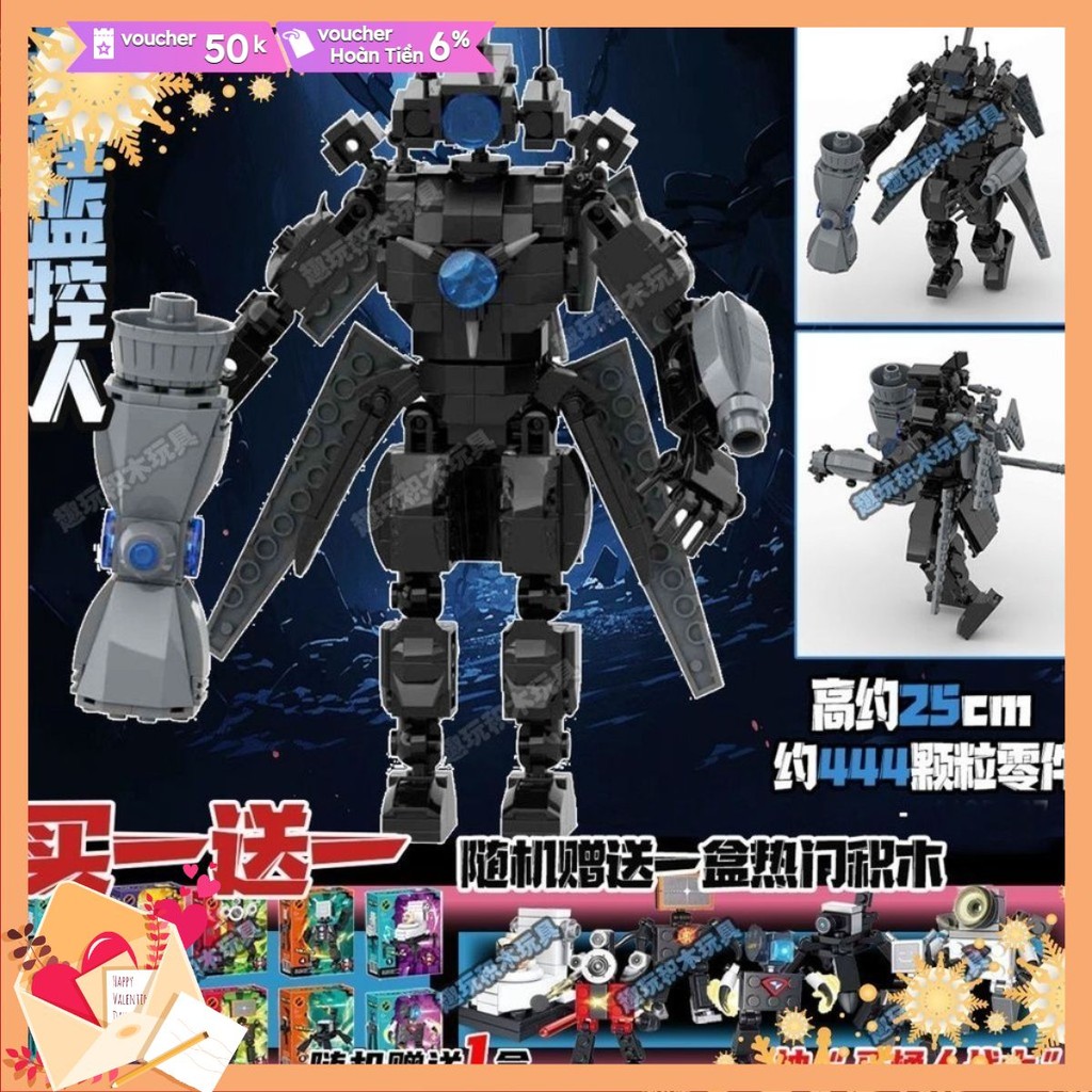 ( Siêu Hot ) Titan Monitor Man Warhammer Mech Mô Hình Tương Thích Lego ...