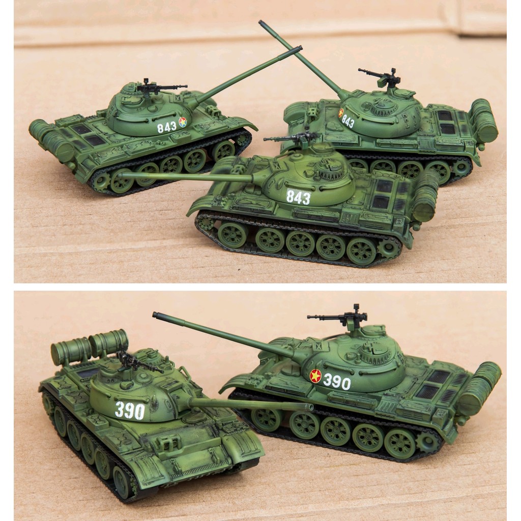 Hugo Studios - Xe tank T59 số hiệu 843, 390, 815 tỉ lệ 1/72 đã sơn | Shopee Việt Nam