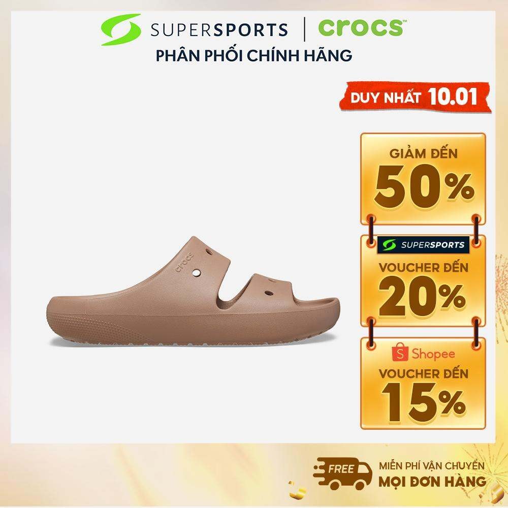 Dép Quai Ngang Unisex Crocs Classic Version 2 - Nâu - 209403-2Q9 LS0901 ...