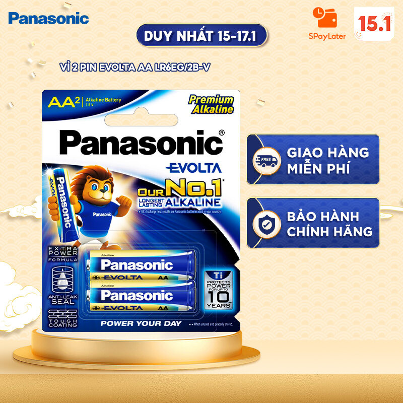 Pin Panasonic Evolta AA LR6EG/2B-V (Vỉ 2 viên) - Hàng Chính Hãng | Shopee Việt Nam