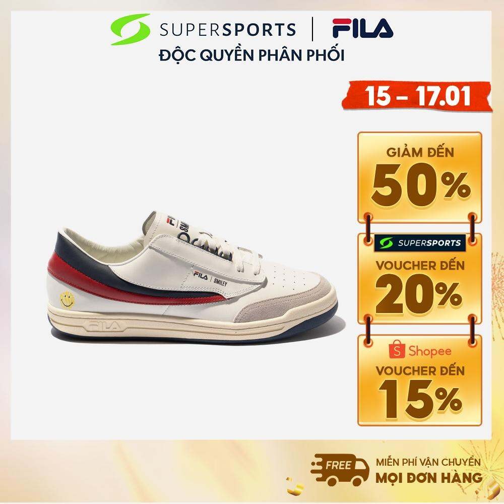 Giày Thời Trang Unisex Fila Original Tennis X Smiley Tag - Trắng ...