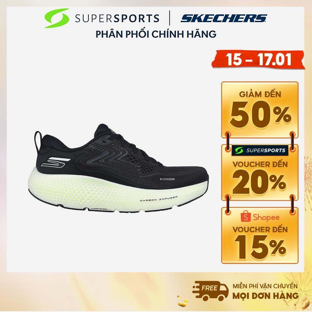 Giày Chạy Bộ Nam Skechers GORun Max Road 6 - Đen - 246078-BKLM | Shopee ...
