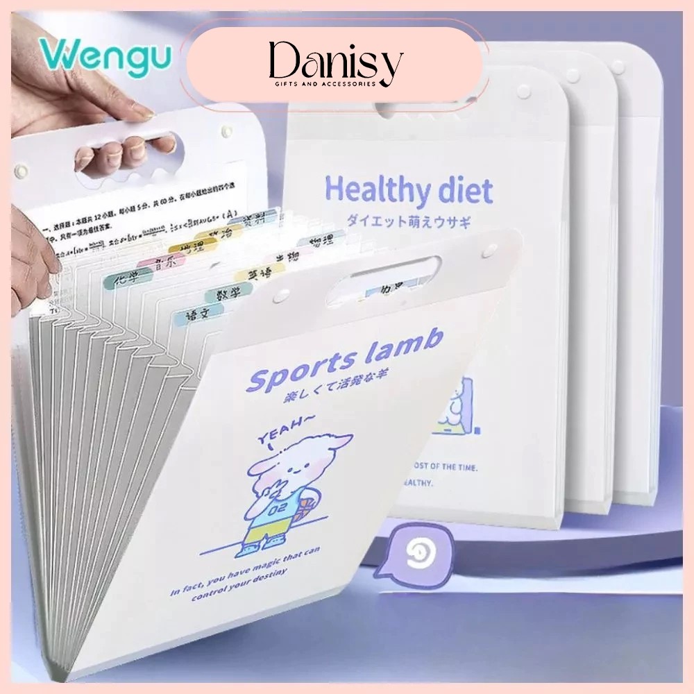 Tập file A4 13 WENGU NGĂN DÁNG DỌC đựng tài liệu bìa dễ thương nhiều ...
