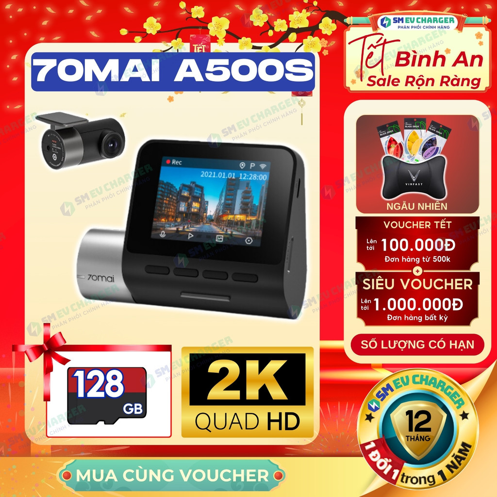 Camera hành trình 70mai A500s 128GB Quốc tế chính hãng SMEV PHÂN PHỐI ...
