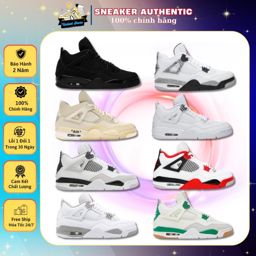 [Chính Hãng] Giày_Air Jordan 4 Retro Phối Đồ Cực Đẹp Dành Cho Nam Nữ Đủ Màu Đủ Size Full Box ...