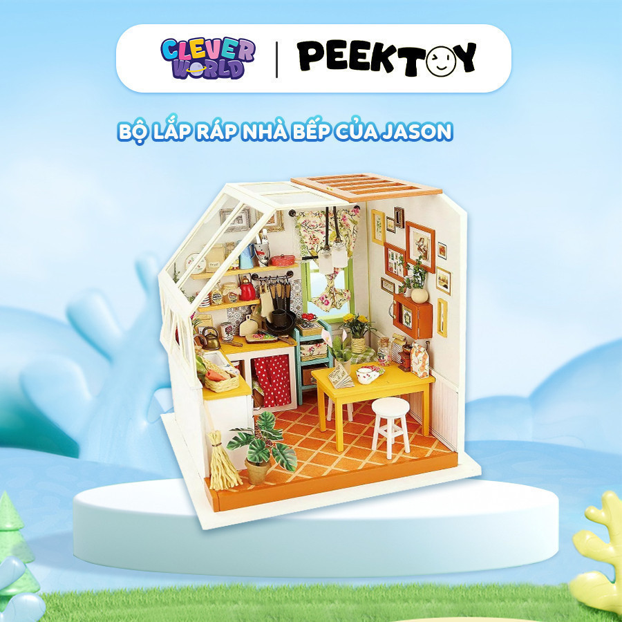 Bộ Lắp Ráp Nhà Bếp Robotime Rolife Jason's Kitchen DG105, Nhà Búp Bê Tự ...