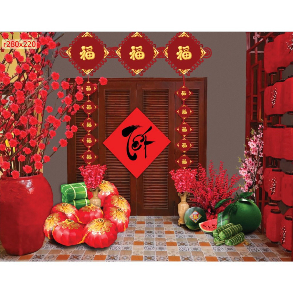 Background Tết Việt Nam nhiều kích thước, hình ảnh tết xưa.. | Shopee ...