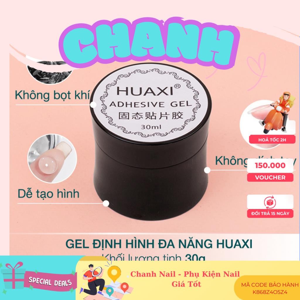 Gel gắn móng Định Hình HUAXI, Gel Khô Nặn Hoa gel đa năng dán móng úp Siêu Chắc CHANH NAIL ...