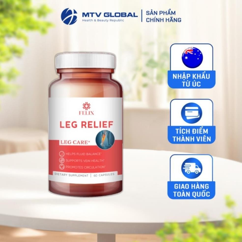 Viên Uống Giãn Tĩnh Mạch Chân Felix Leg Relief Của Mỹ (60 viên) - Hỗ ...