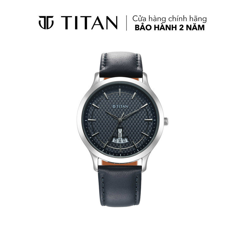 Đồng hồ Nam TITAN dây da N/A màu Xanh 40 mm - 1825SL14 | Shopee Việt Nam