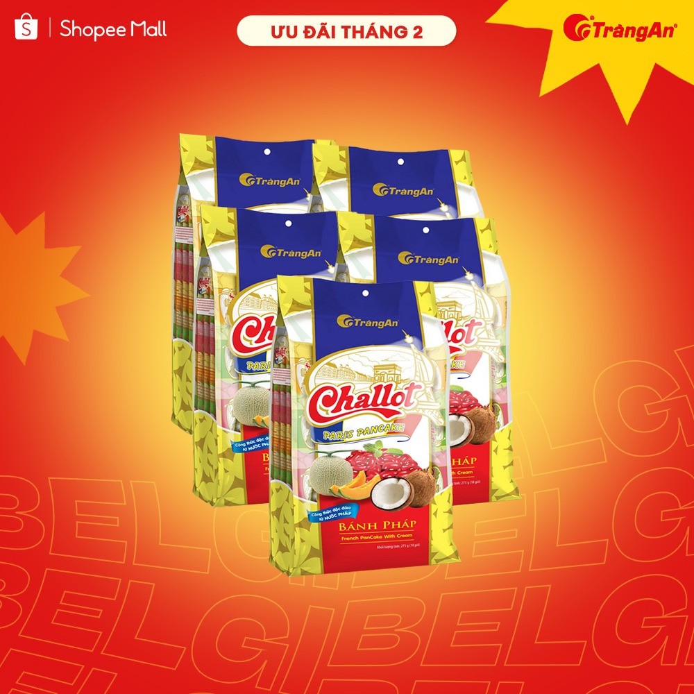 [GIẢM ĐẾN 45%] Combo 5 Bánh Pháp Challot túi 275g vị hỗn hợp - Tràng An ...