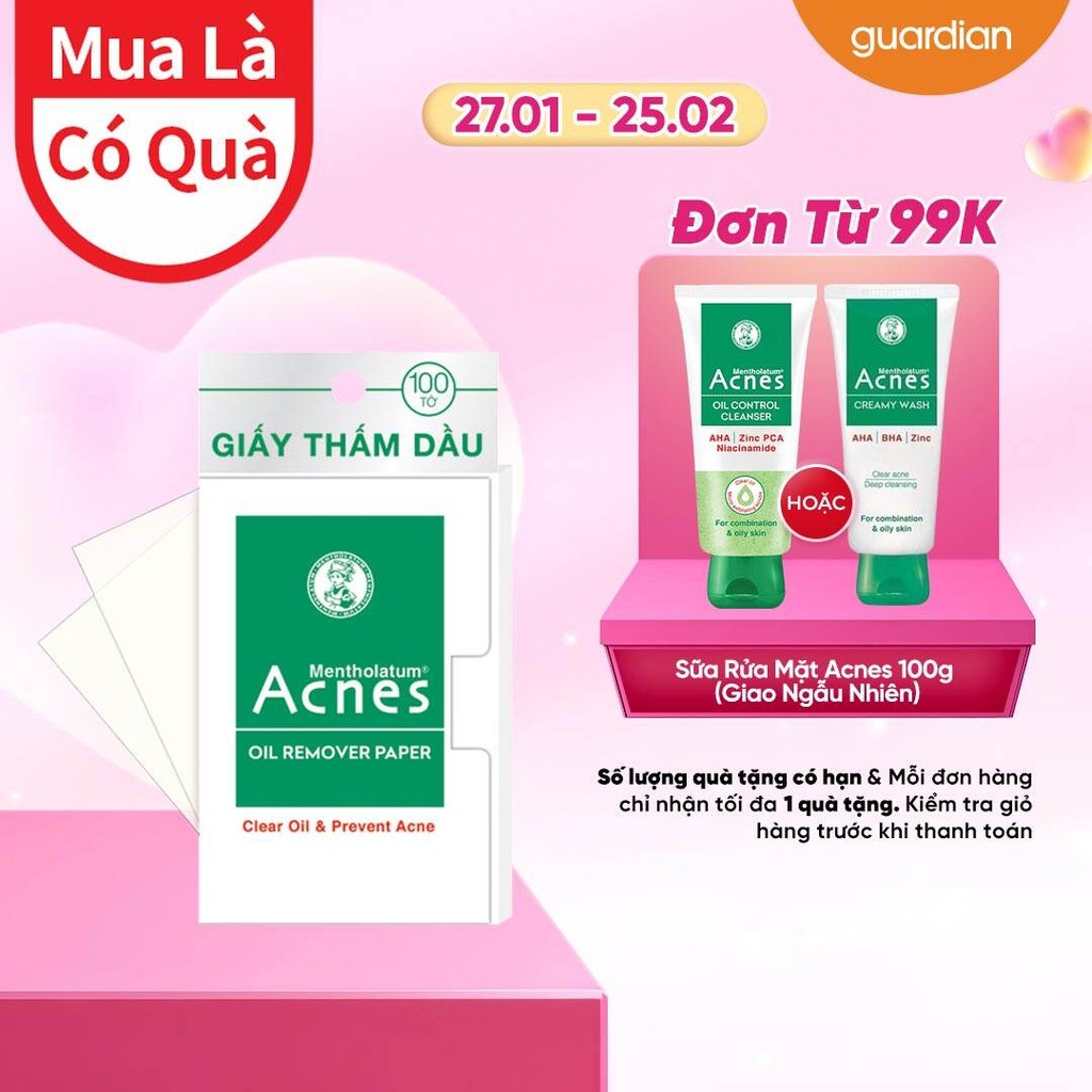 Giấy Thấm Dầu Oil Remover Paper Acnes 100 Tờ | Shopee Việt Nam