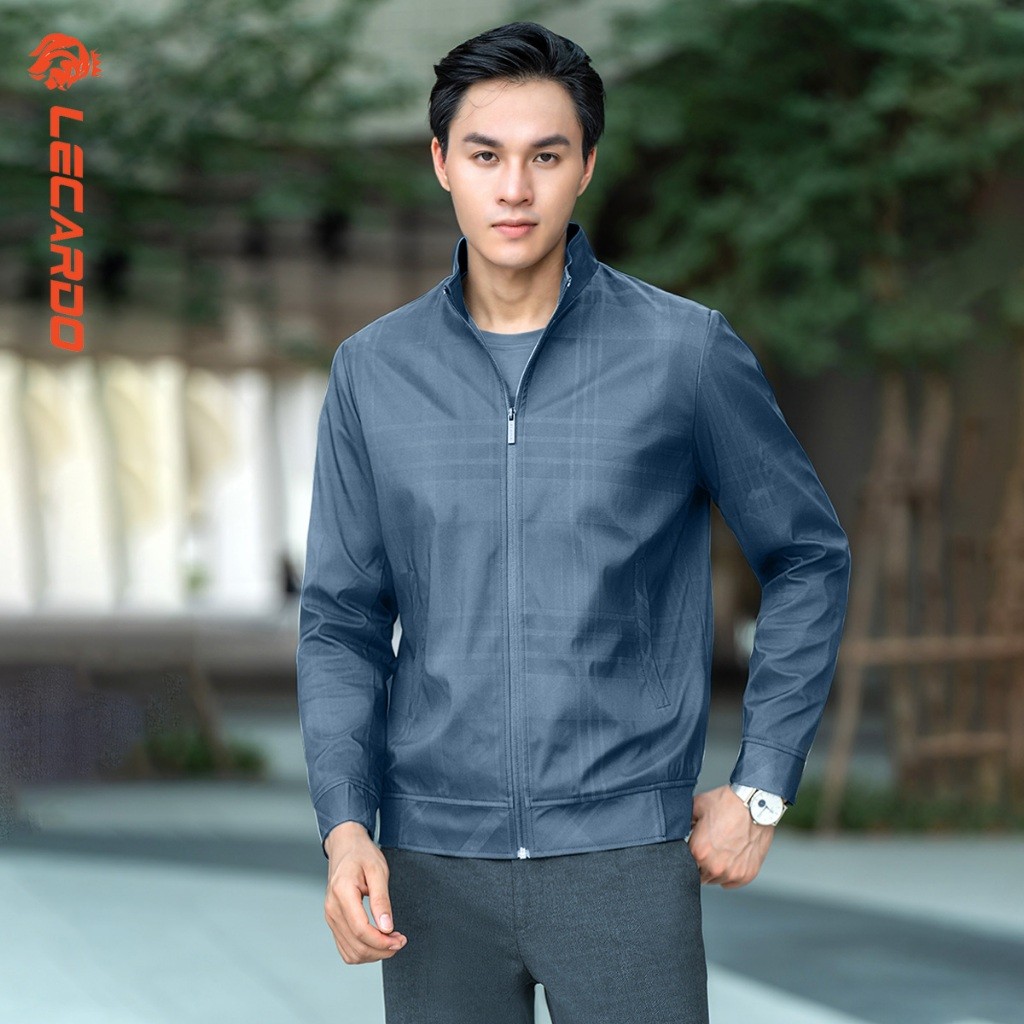 Áo Khoác Jacket Nam Chống Nước LECARDO Thiết Kế Kẻ Ô, Đứng Form, Không ...