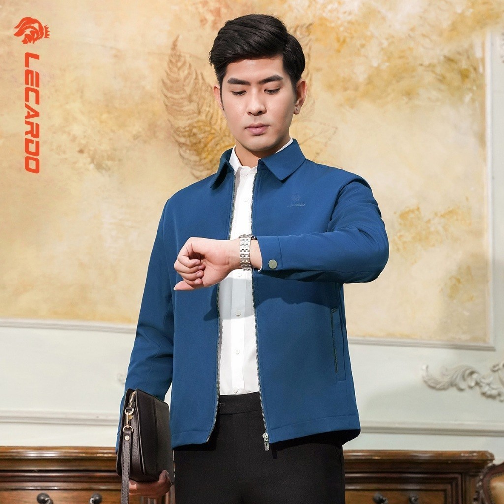 [Tặng Tất] Áo Khoác Nam Cổ Bẻ Công Sở LECARDO, Áo Khoác Nam Trung Niên ...