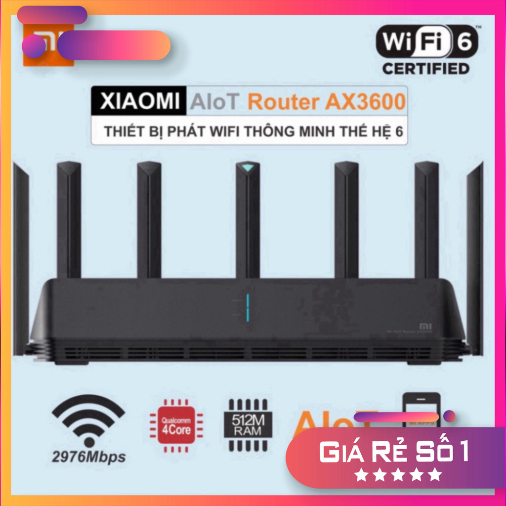 Lộc 2025 Thiết bị phát wifi 6 Router Wifi 6 Xiaomi AIoT AX3600 / AX6000 ( sale ) Miễn phí giao ...