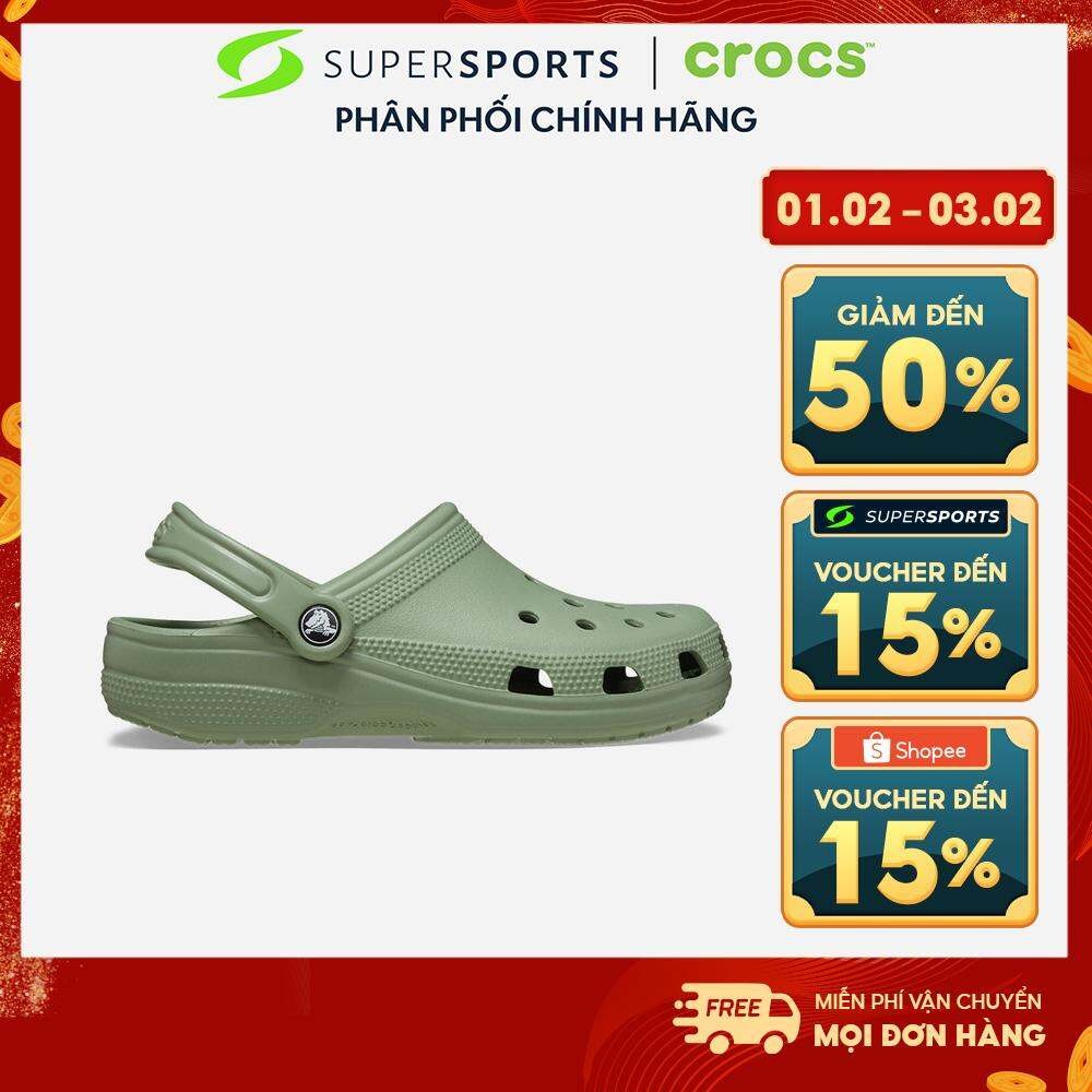 Giày Clog Unisex Crocs Classic - Xanh Lá - 10001-308 LS1501 | Shopee ...