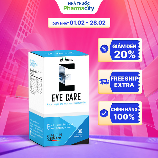 Viên uống Kudos Eye Care Hỗ trợ mắt (Hộp 30 viên) | Shopee Việt Nam