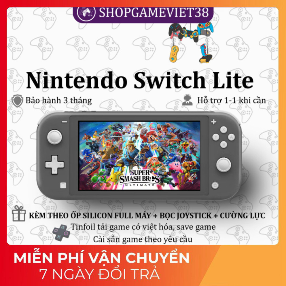 Máy Gameplay Nintendo Switch Lite mod chip, HACK hắc ám tải game free ...