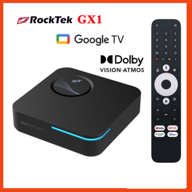 Android TV Box RockTek GX1 Google TV 12 Realtek RTD 1325 4GB/32GB WiFi6 ...