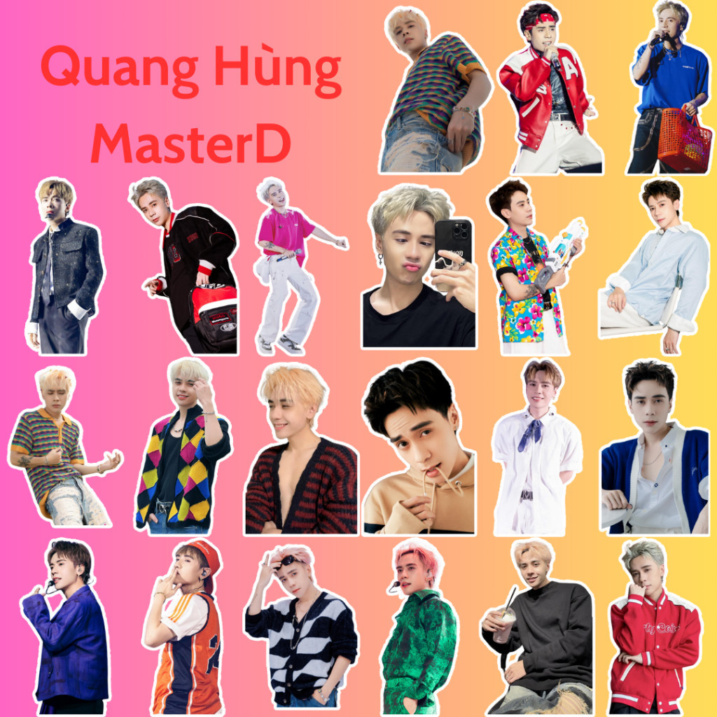 21 Sticker Quang Hùng MasterD Anh Trai Say Hi (1 set 21 hình dán) | Shopee Việt Nam