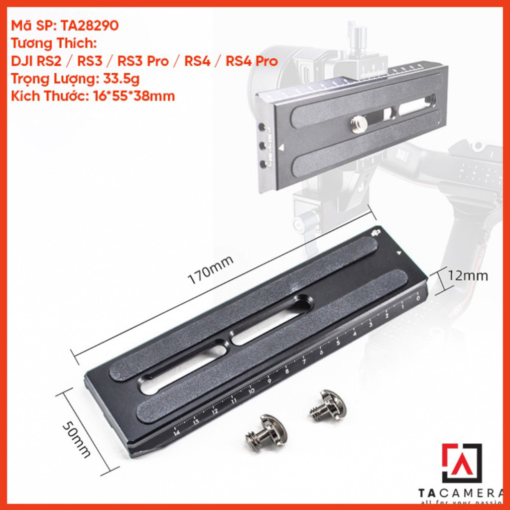 Plate Gimbal DJI RS2 / RS3 / RS3 Pro / RS4 / RS4 Pro - TA28290 | Shopee ...
