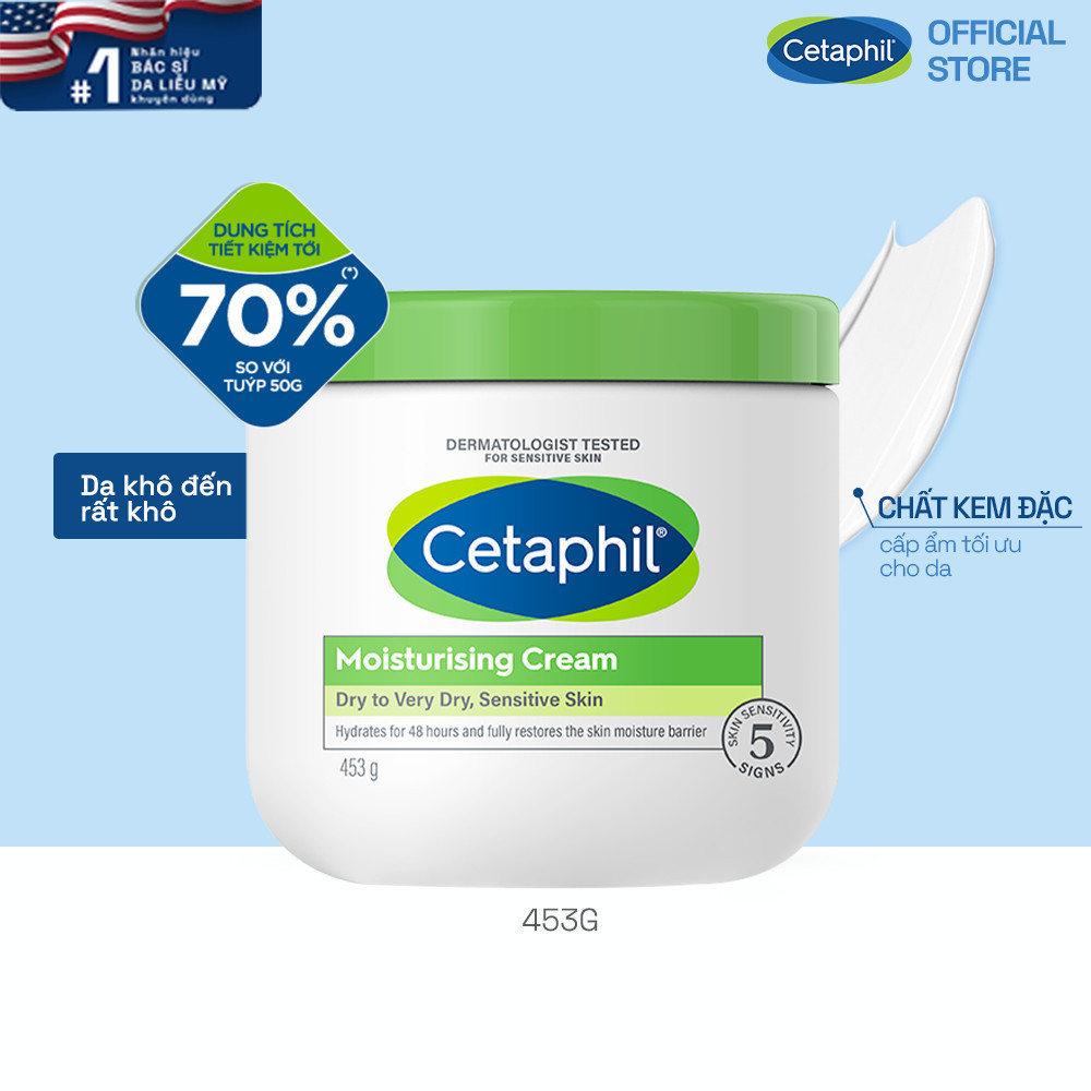 [LIVE] Kem dưỡng ẩm cho da nhạy cảm Cetaphil Moisturizing Cream 453g ...