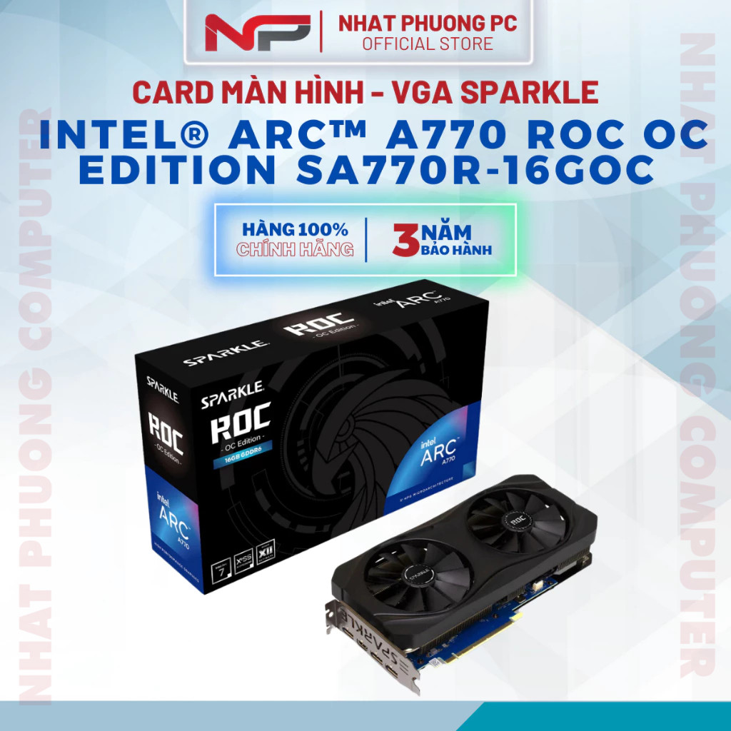 Card Màn Hình SPARKLE Intel® Arc™ A770 ROC OC Edition SA770R-16GOC ...