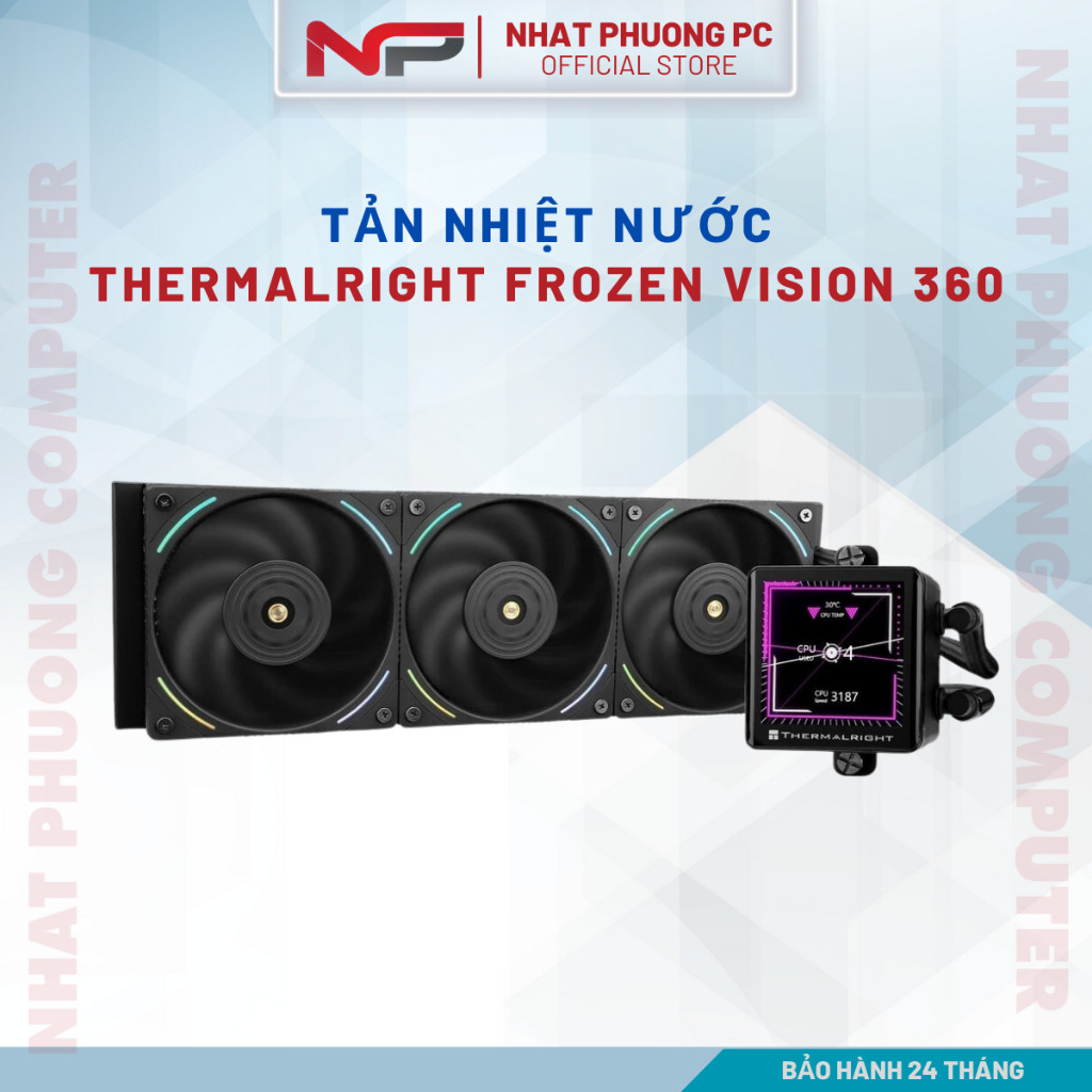 TẢN NHIỆT NƯỚC CPU THERMALRIGHT FROZEN VISION 360 LCD - Bảo hành 24TH ...