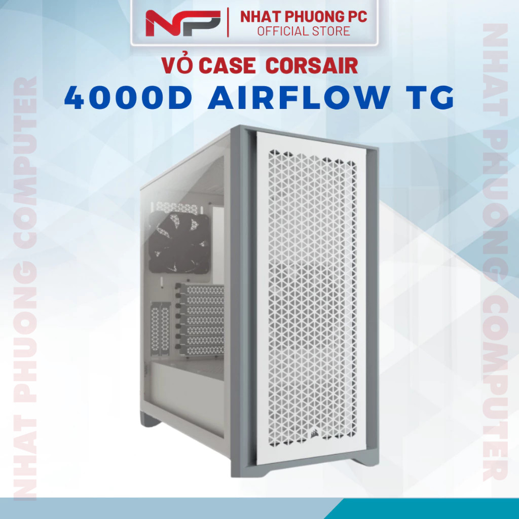 Vỏ Case máy tính Corsair 4000D Airflow TG Black | White - Hàng Chính ...