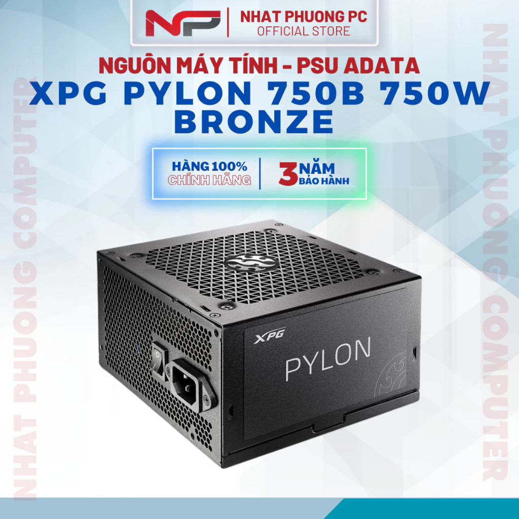 Nguồn máy tính -PSU Adata XPG PYLON 750B 750W BRONZE (PYLON750B-BKCEUVN ...