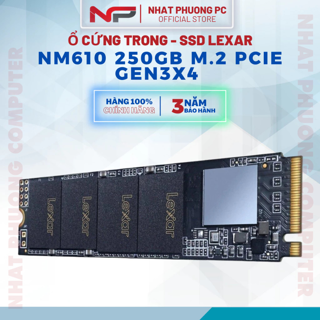 Ổ cứng SSD Lexar 250GB NM610 M.2 PCIe Gen3 x4 NVMe | Shopee Việt Nam