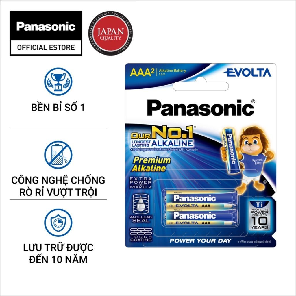 Pin Panasonic Evolta AAA LR03EG/2B-V (Vỉ 2 viên) - Hàng Chính Hãng | Shopee Việt Nam