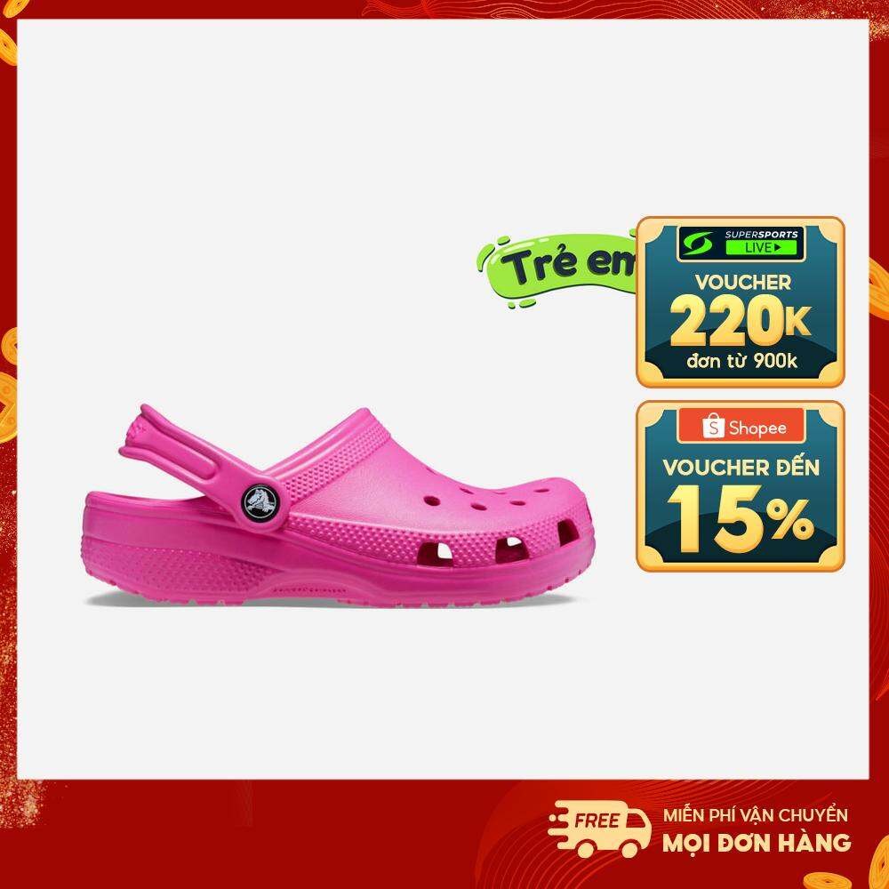 Giày Clog Trẻ Em Crocs Classic Clog - Hồng - 206991-6UB LS0602 | Shopee ...