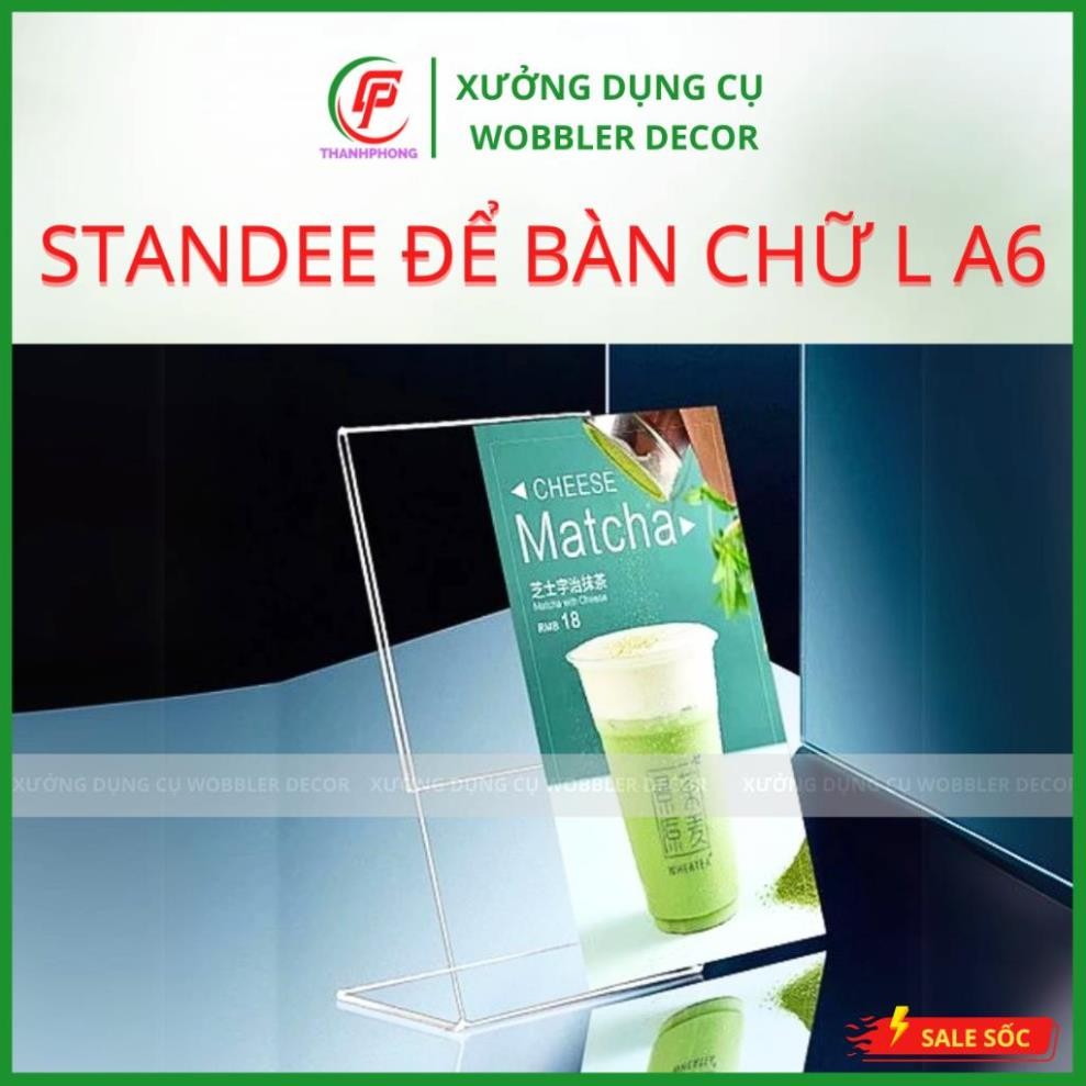 [STANDEE MICA ĐỂ BÀN] mica a6 để bàn, menu mica a6, standee mica a6 ...