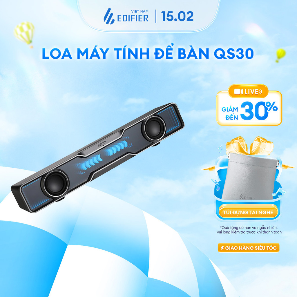 Loa Máy Tính Để Bàn Bluetooth EDIFIER QS30 | Công suất 5W RMS | Tích hợp Micro | Bảo hành 12 ...