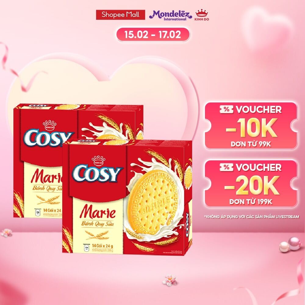 Bánh Quy Sữa Cosy Marie, Combo 2 Hộp x 336G | Shopee Việt Nam