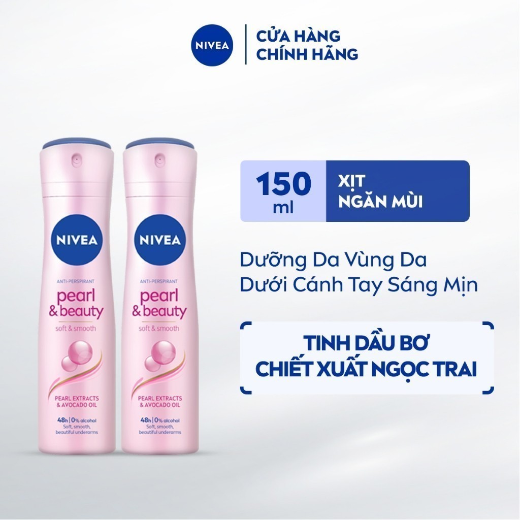 [Livestream] Bộ 2 Xịt Ngăn Mùi NIVEA Pearl&Beauty Dưỡng Sáng Da Ngọc ...